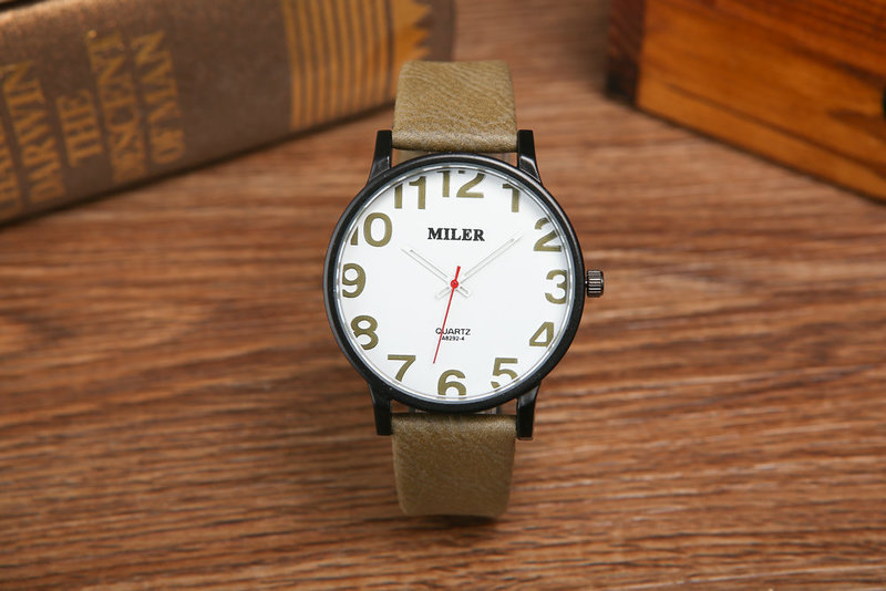 Quartz Watch: MILER Milo A8292-4 Euro-American Leisure Fashion Brand Watch